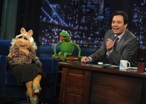 Kermit visits the Muppet pipes