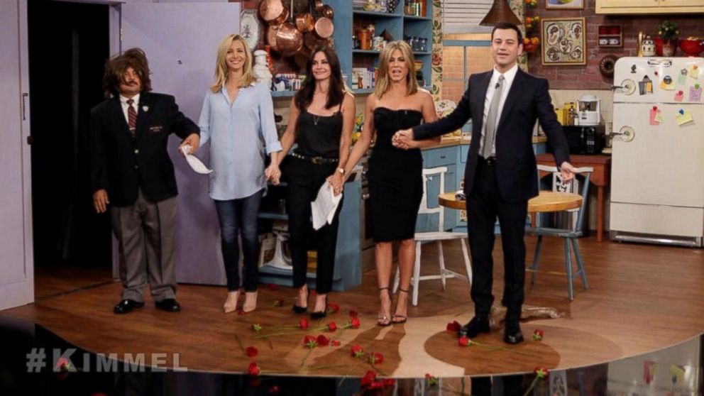 new Friends scene on Jimmy Kimmel Live